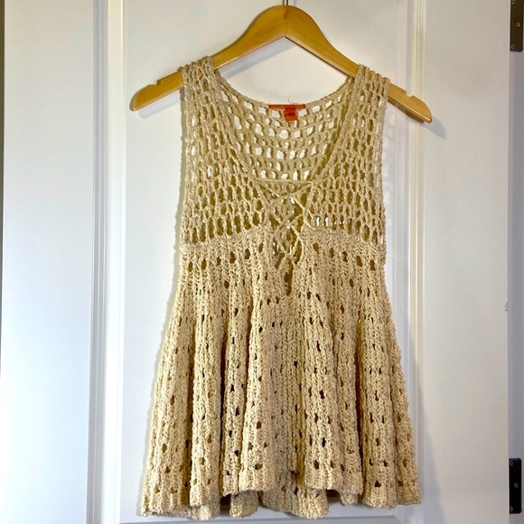 Chelsea & Violet | Tops | Chelsea Violet Tan Chunky Knit Tank | Poshmark
